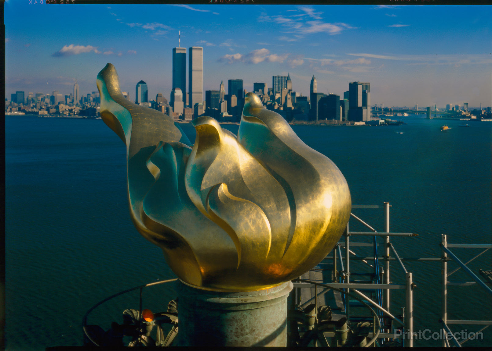 Print Collection - New Torch and Flame with Manhattan skyline in ...