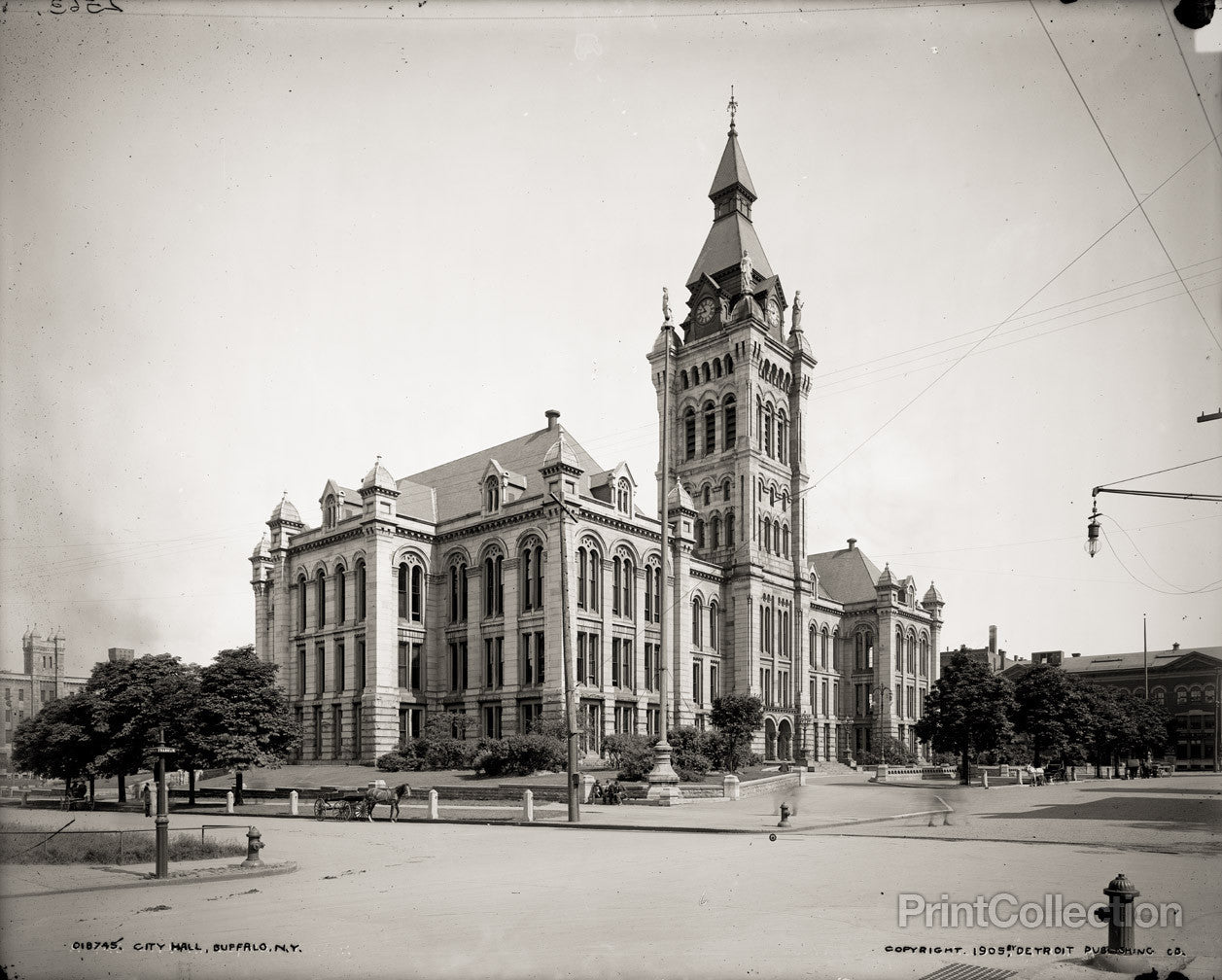 Print Collection - Old City Hall, Buffalo, N.Y.