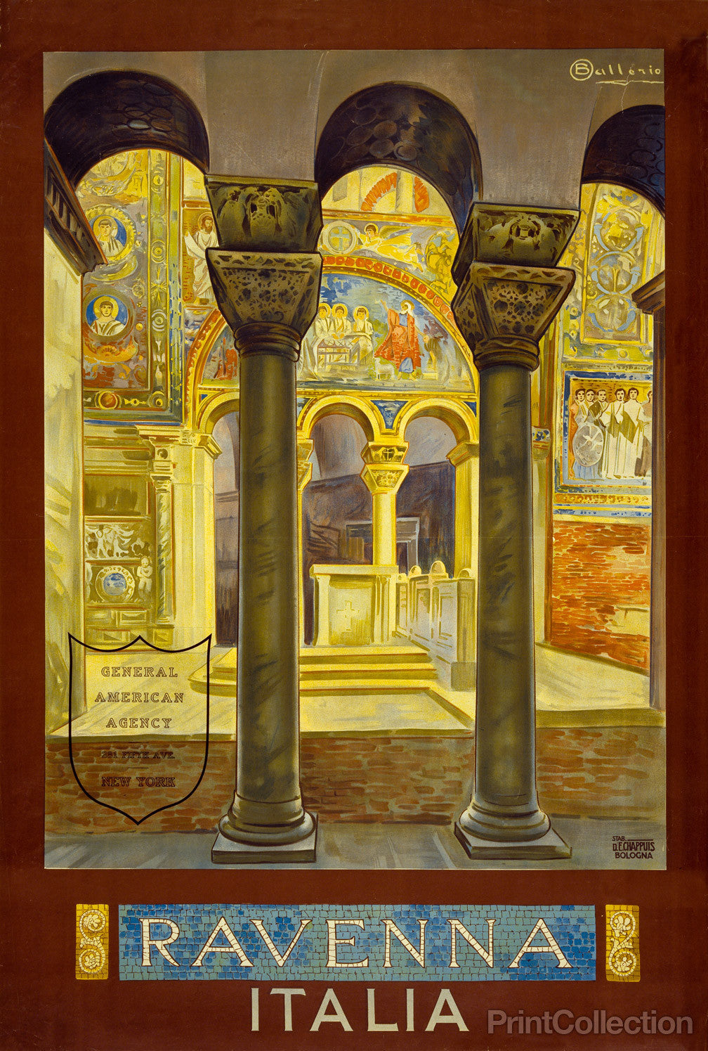 Print Collection - Ravenna, Italia Travel Poster